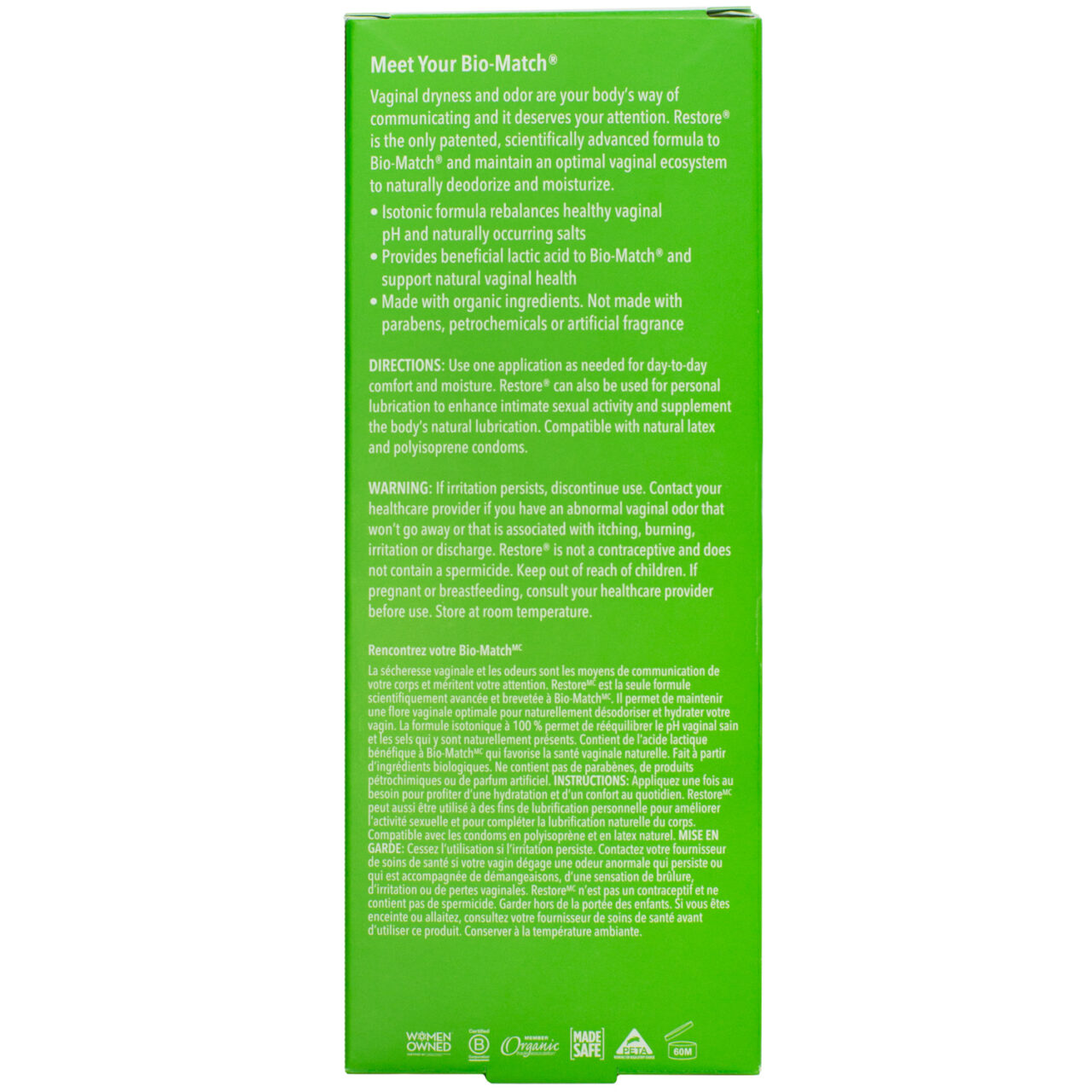 Good Clean Love - Restore® Moisturizing Vaginal Gel - CMT Medical